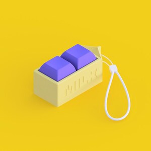 Milk Keyboard Fidget Keychain - Etsy