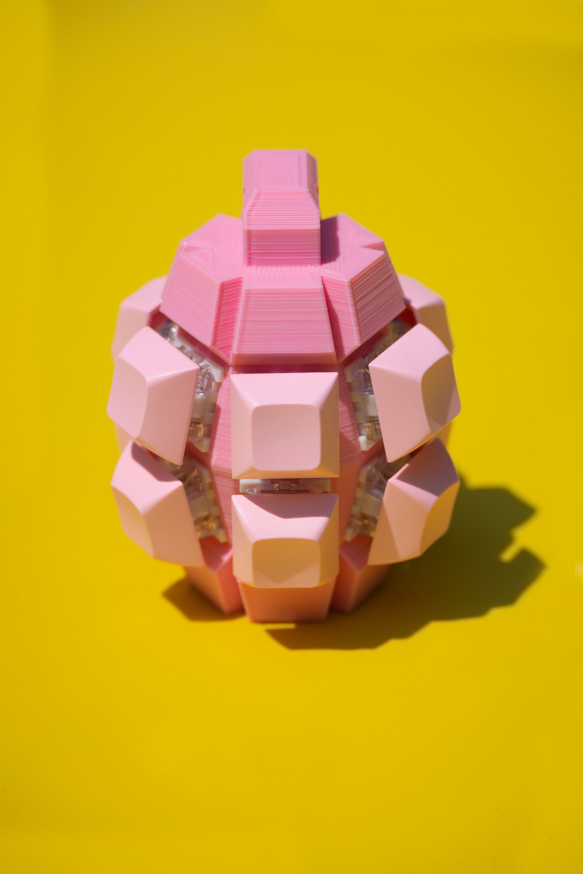Pink Mechanical 10 Key Grenade Fidget - Etsy