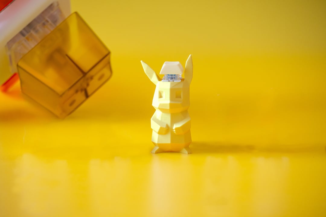 Pikachu Low Poly Keyboard Switch Fidget Toy | Stim Toy, Stress Relief ...