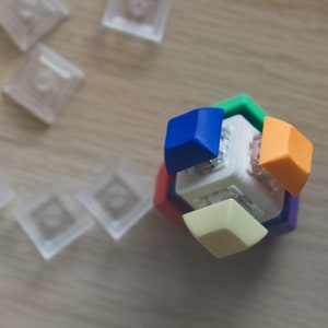 Clicky Cube Keyboard Fidget - Desktoy/stress Relief - 6 Key - Etsy