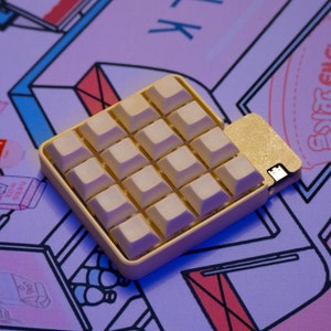 ZMK 16 Yellow Hotswap Mechanical Macropad qmk/vial Easily Programmable ...