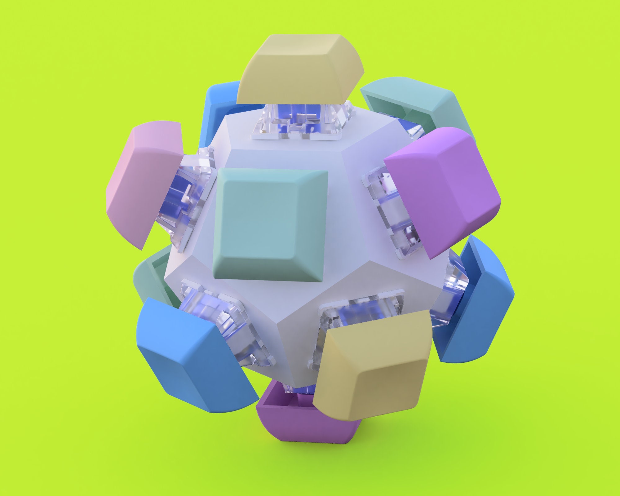 Dodecahedron 12 Key Mechanical Fidget Clicker - Etsy