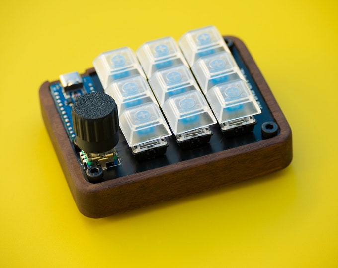 Walnut Wood 9 Key Hotswap Mech Macropad qmk/vial Easily Programmable ...