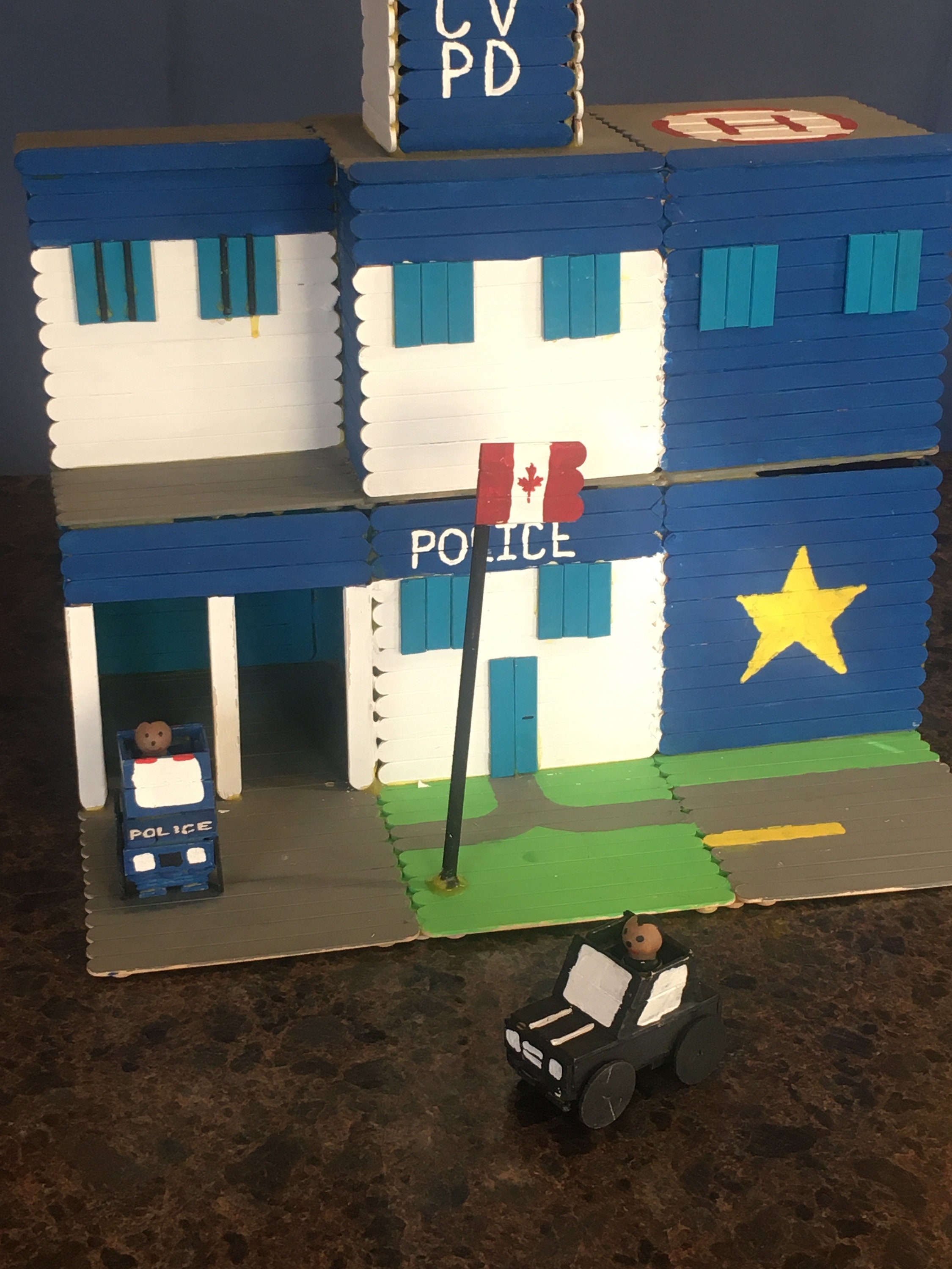 Craft Stick City - Building 2 - Police Department Instruction Manual - Etsy