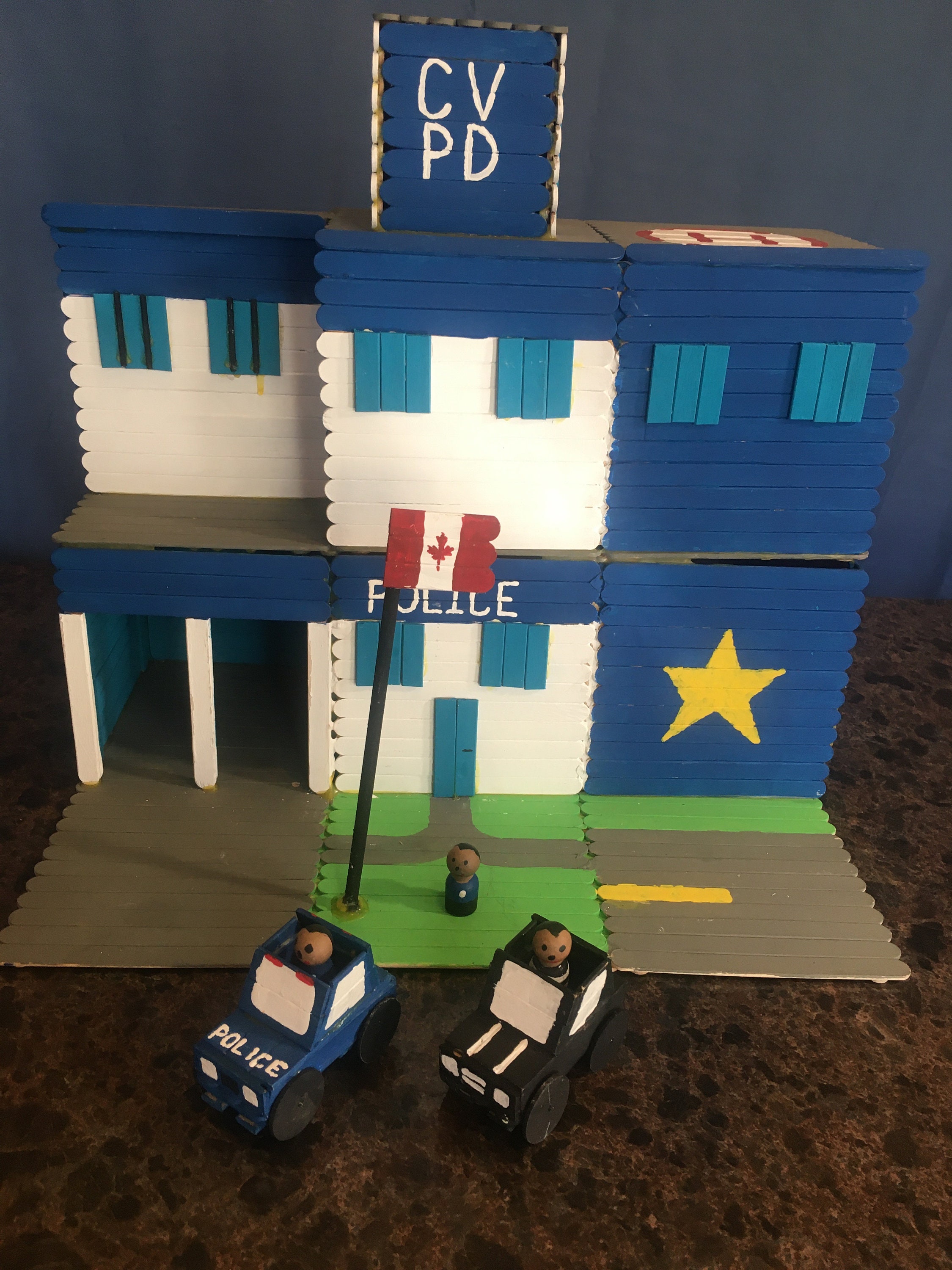 Craft Stick City - Building 2 - Police Department Instruction Manual - Etsy
