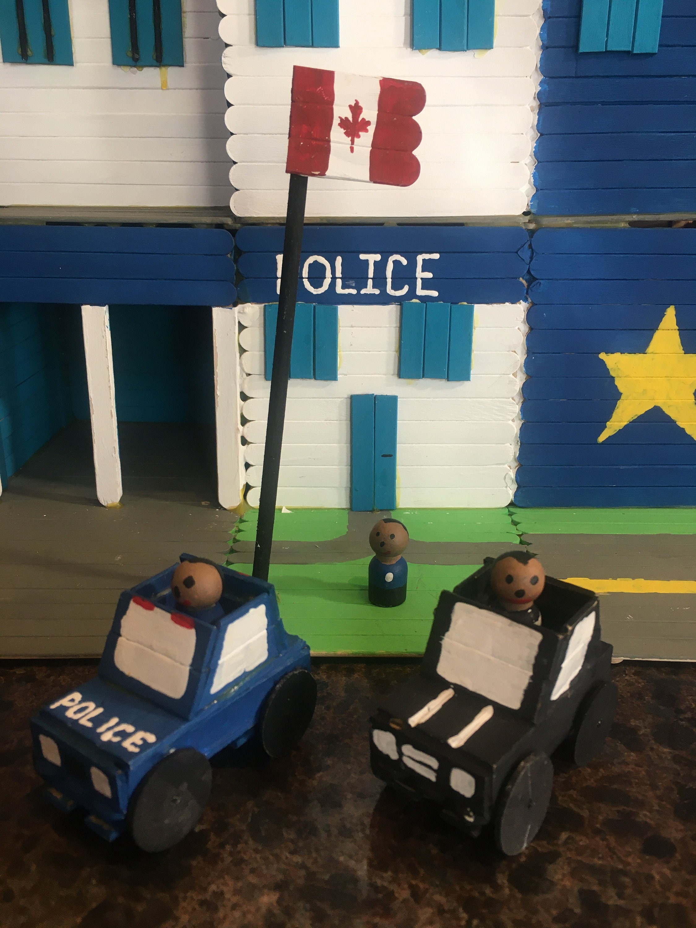 Craft Stick City - Building 2 - Police Department Instruction Manual - Etsy