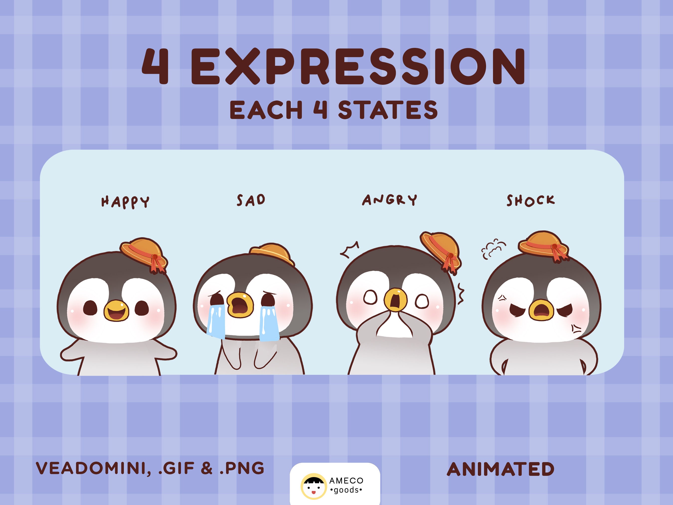 Pngtuber Anime Penguin Streaming Avatar (veadomini & PNG). Beginner ...