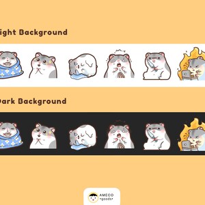 Twitch Emotes Animal Hamster Discord Emotes Cute PNG Sticker Hamster ...