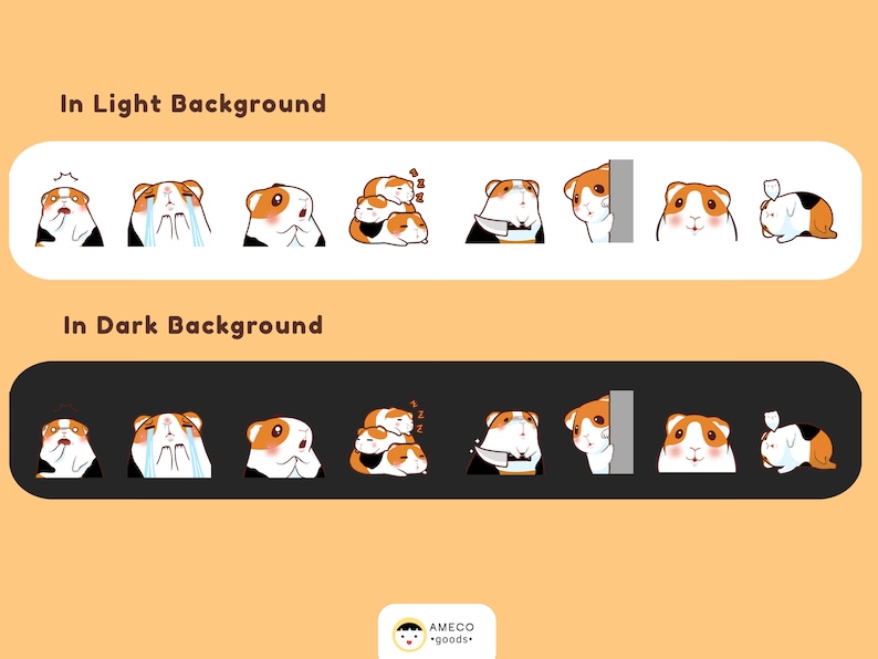 Twitch Emotes Cute Animal Discord Emotes Cute PNG Sticker Guinea Pig ...