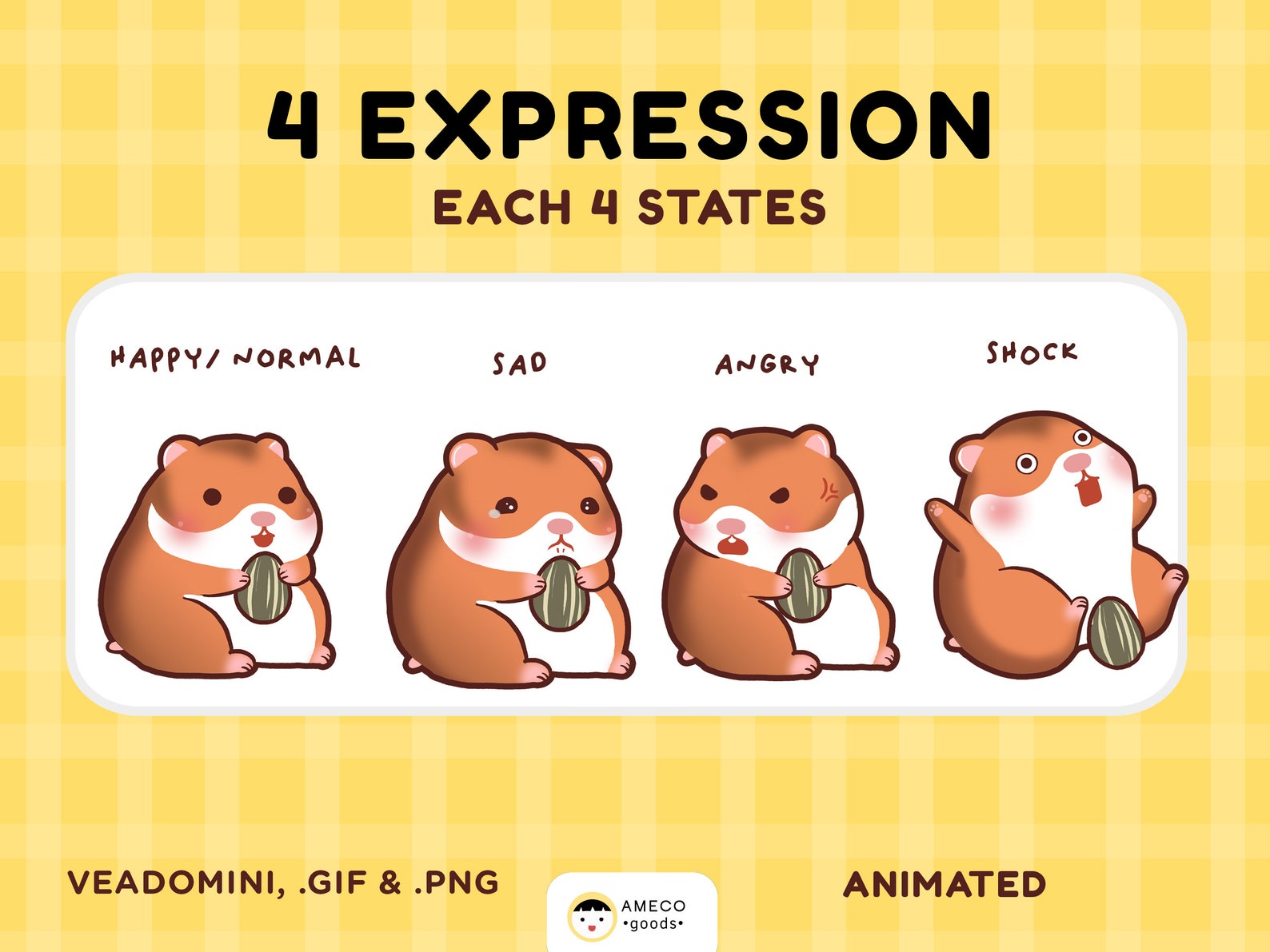 Pngtuber Hamster Cute Vtuber Streamer Avatar Pngtuber Cute Hamster ...