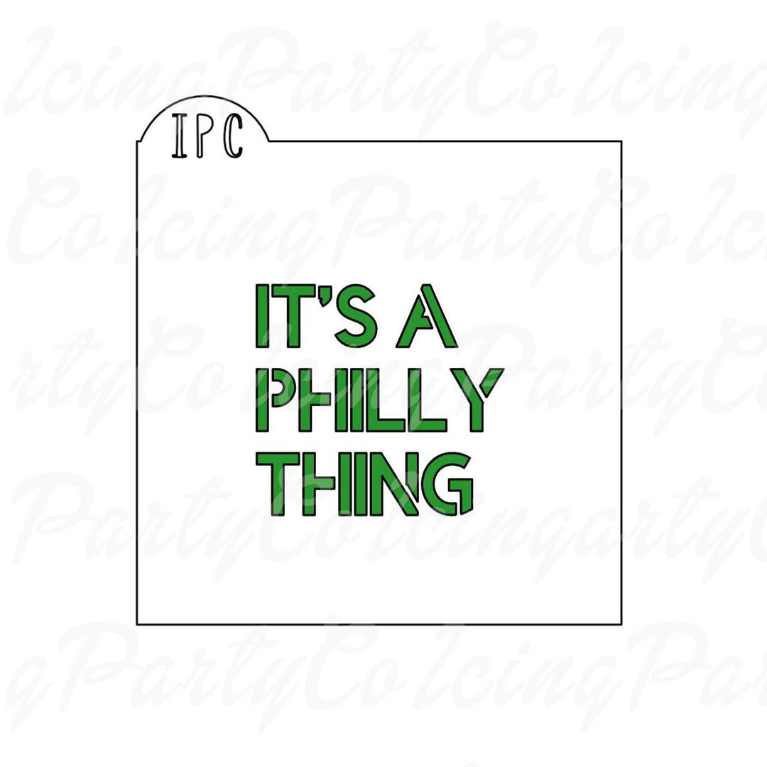 It’s A Philly Thing Stencil - Etsy