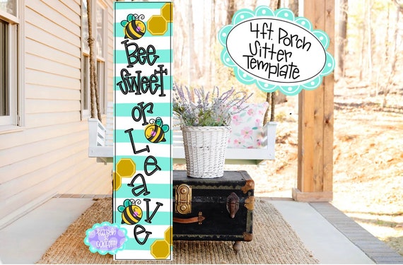 TEMPLATE: Summer Porch Leaner Template Bee Porch Leaner | Etsy