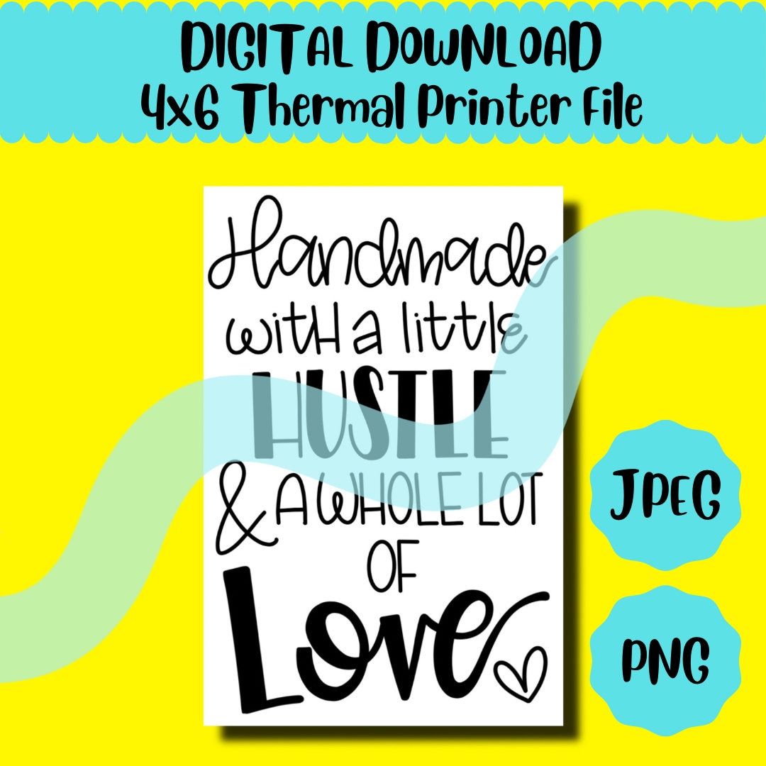 DIGITAL DOWNLOAD: Handmade Shipping Label, Small Business Shipping ...