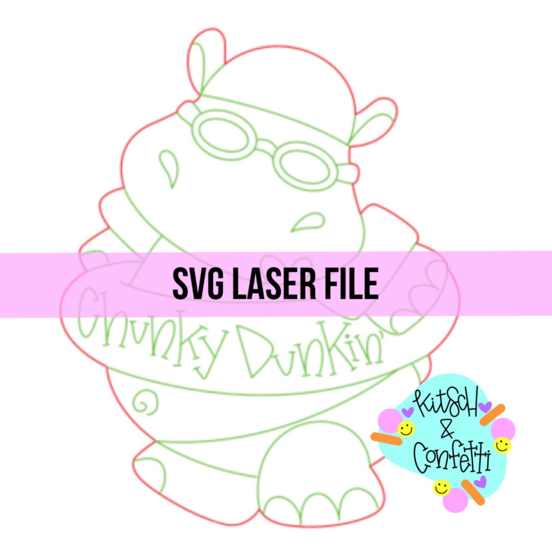 SVG: Chunky Dunkin Door Hanger SVG, Summer Door Hanger SVG - Etsy