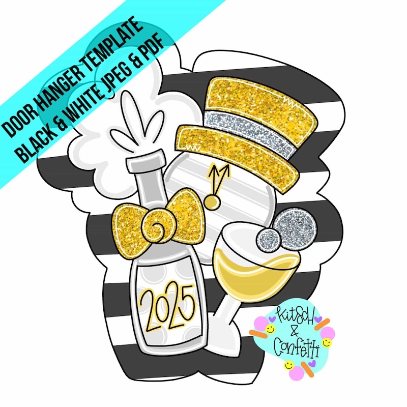 New Year Door Hanger - Etsy