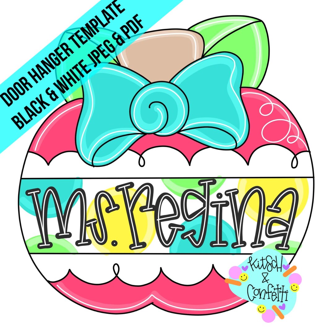 TEMPLATE: Teacher Door Hanger Template, Classroom Door Hanger Template ...