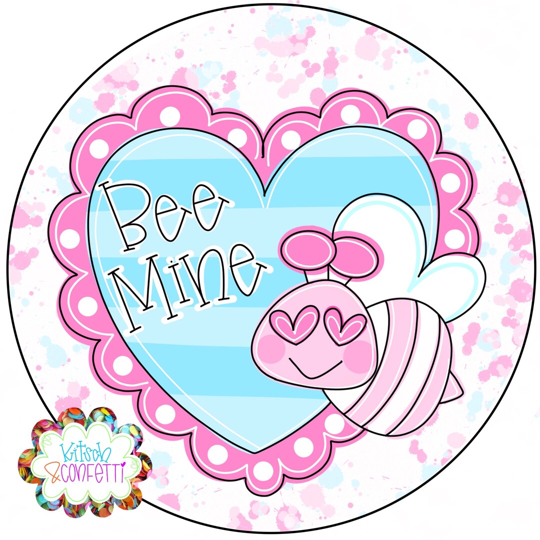 TEMPLATE: Valentine's Day Template Valentine's Bee - Etsy