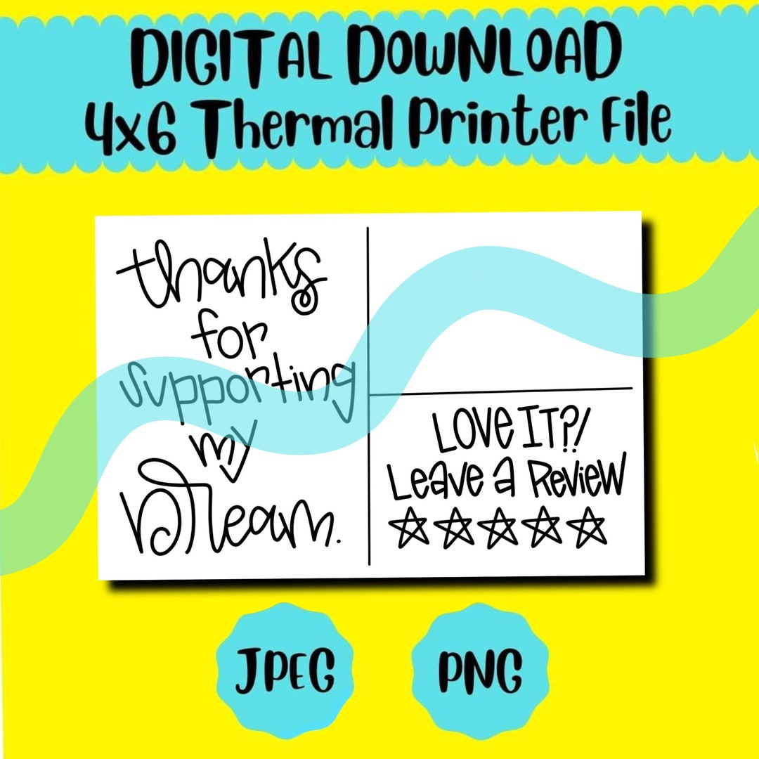 DIGITAL DOWNLOAD: Small Business Shipping Label, Thermal Printer Label ...