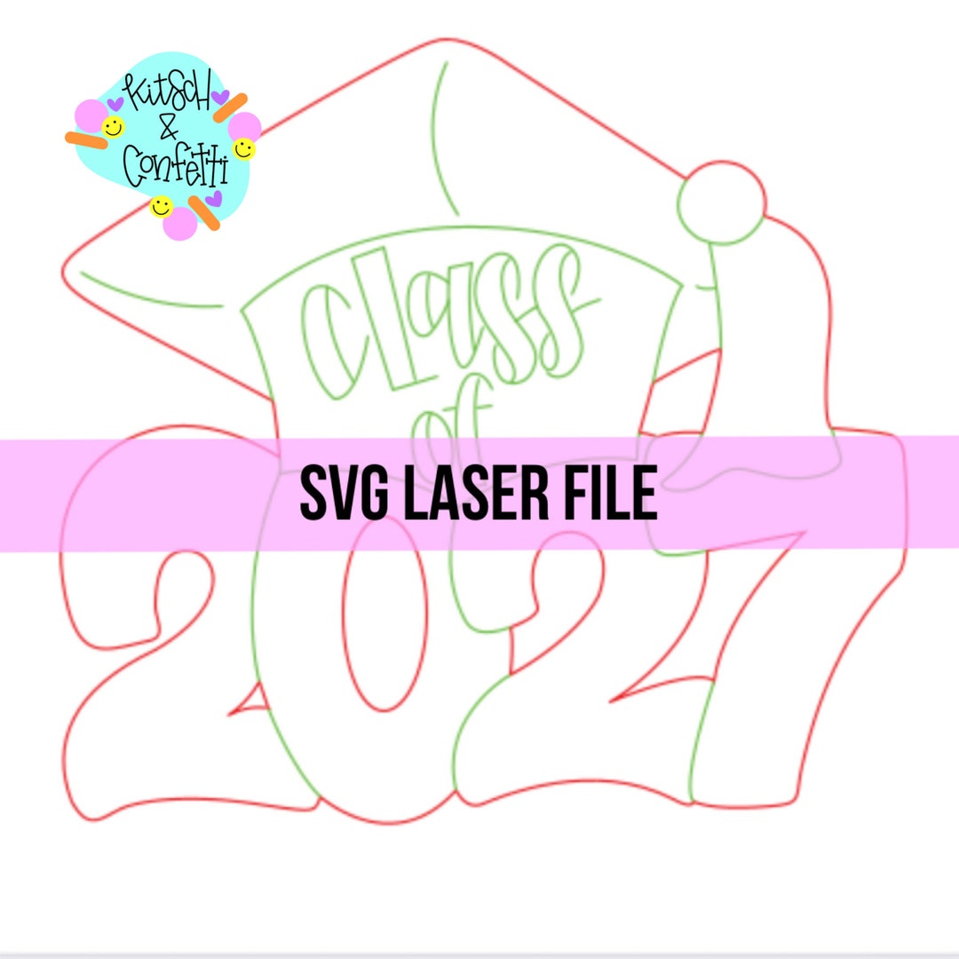 SVG: Graduation Door Hanger SVG, Class of 2027 Sign SVG - Etsy