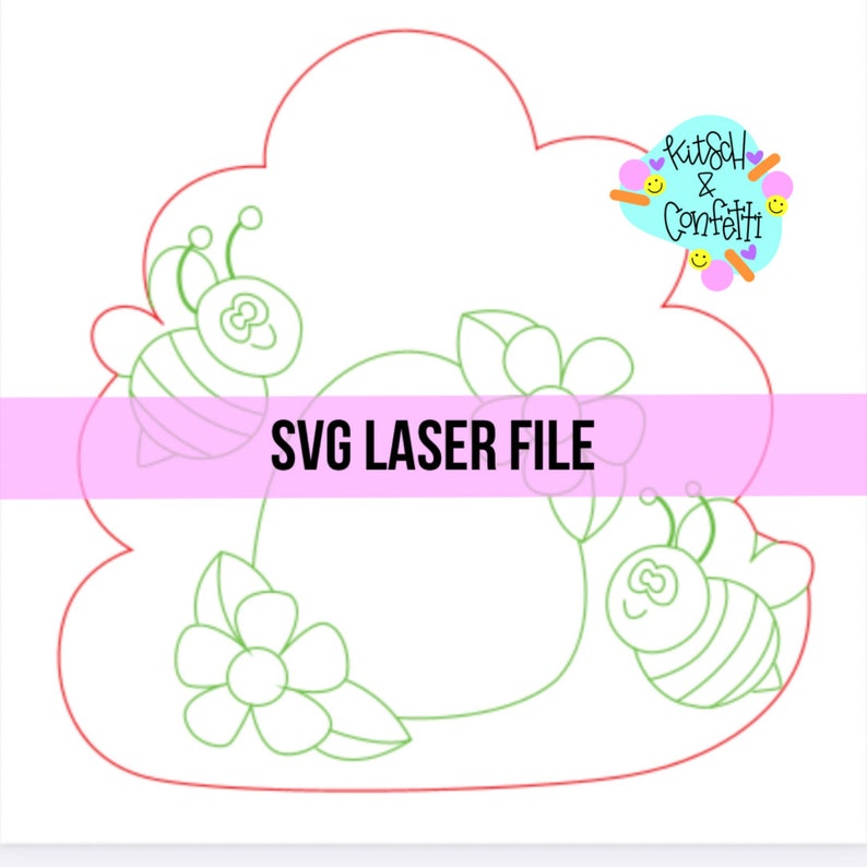 Svg Bee Door Hanger Svg Spring Door Hanger Svg Etsy