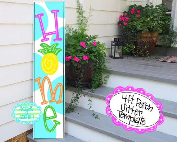 TEMPLATE: Summer Porch Leaner Template Pineapple Porch Leaner | Etsy