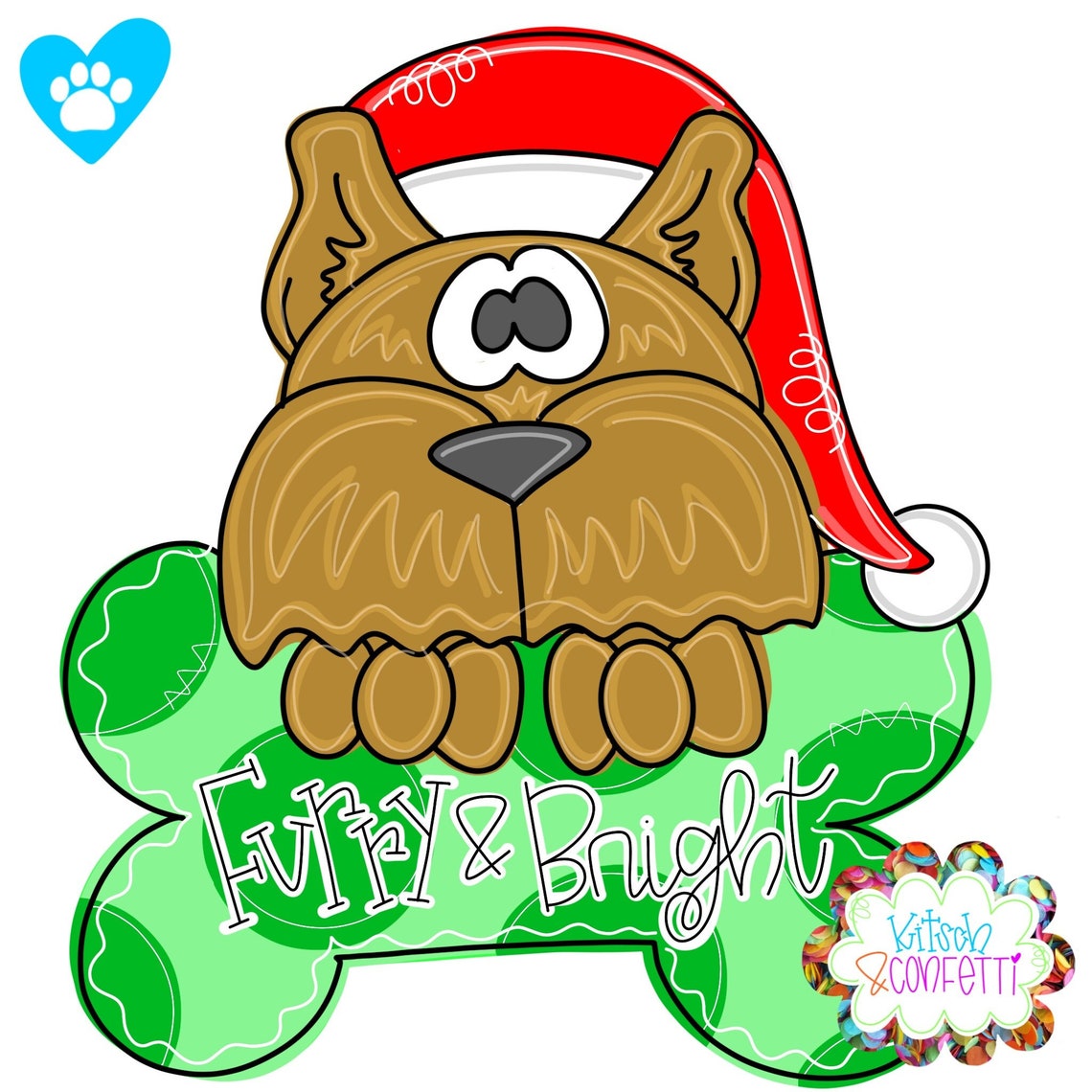 TEMPLATE: Christmas Door Hanger Template Christmas Dog Door - Etsy