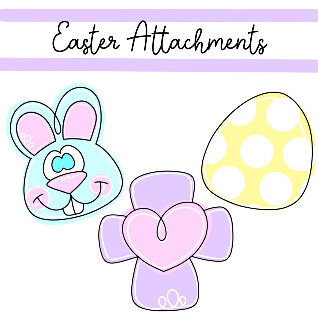 TEMPLATE: Door Hanger Attachment Templates, Easter Attachments - Etsy
