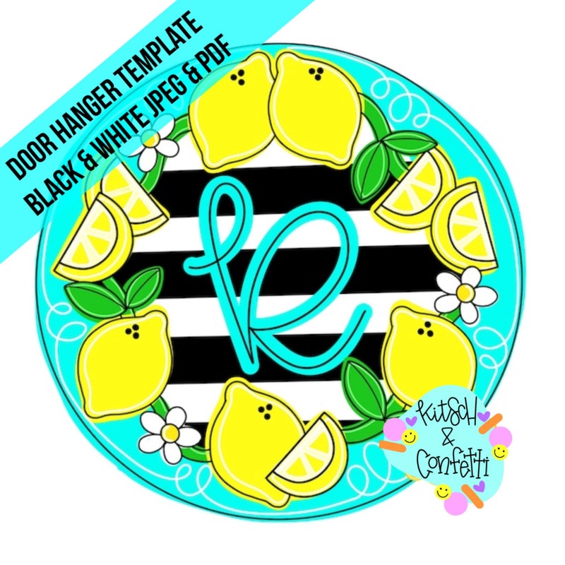 Lemon Summer Doorhanger - Etsy