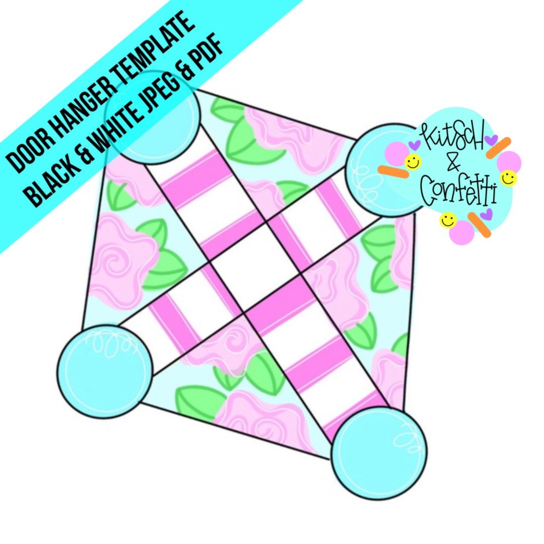 TEMPLATE: Spring Door Hanger Template, Kite Door Hanger Template ...