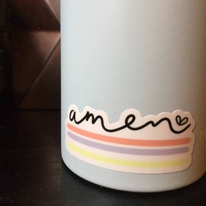 Amen Sticker | Aesthetic Sticker | Matte Vinyl Sticker | Laptop Sticker ...