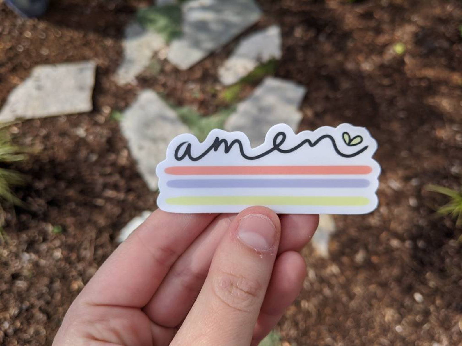 Amen Sticker | Aesthetic Sticker | Matte Vinyl Sticker | Laptop Sticker ...
