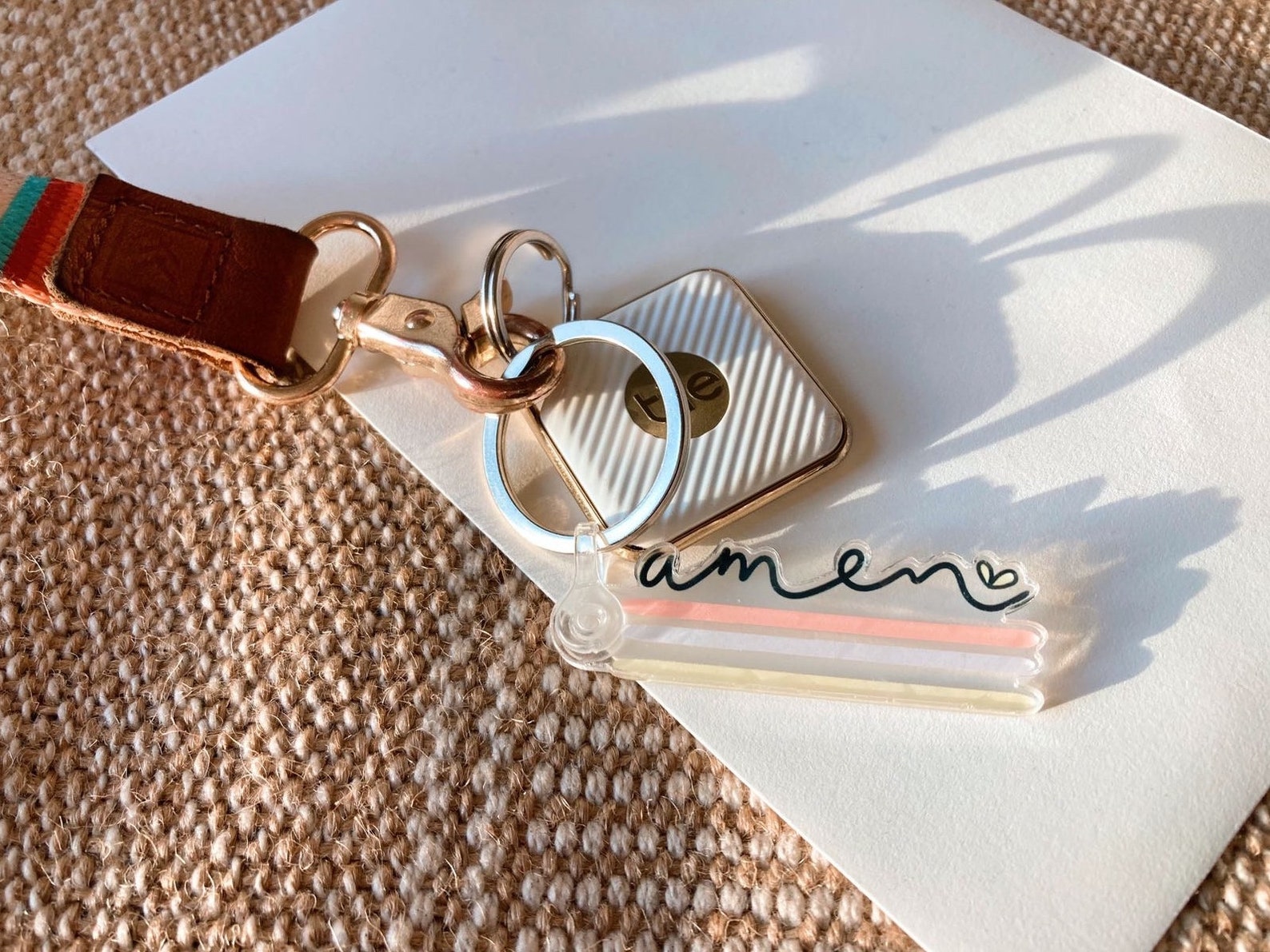 Amen Acrylic Keychain | Amen Decal | Amen Car Key Dangle | Lightweight ...
