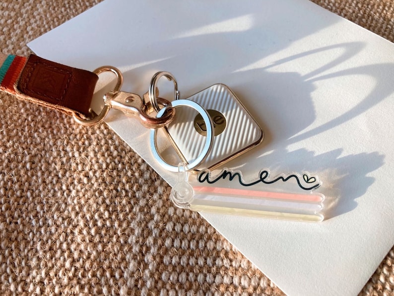 Amen Acrylic Keychain | Amen Decal | Amen Car Key Dangle | Lightweight ...