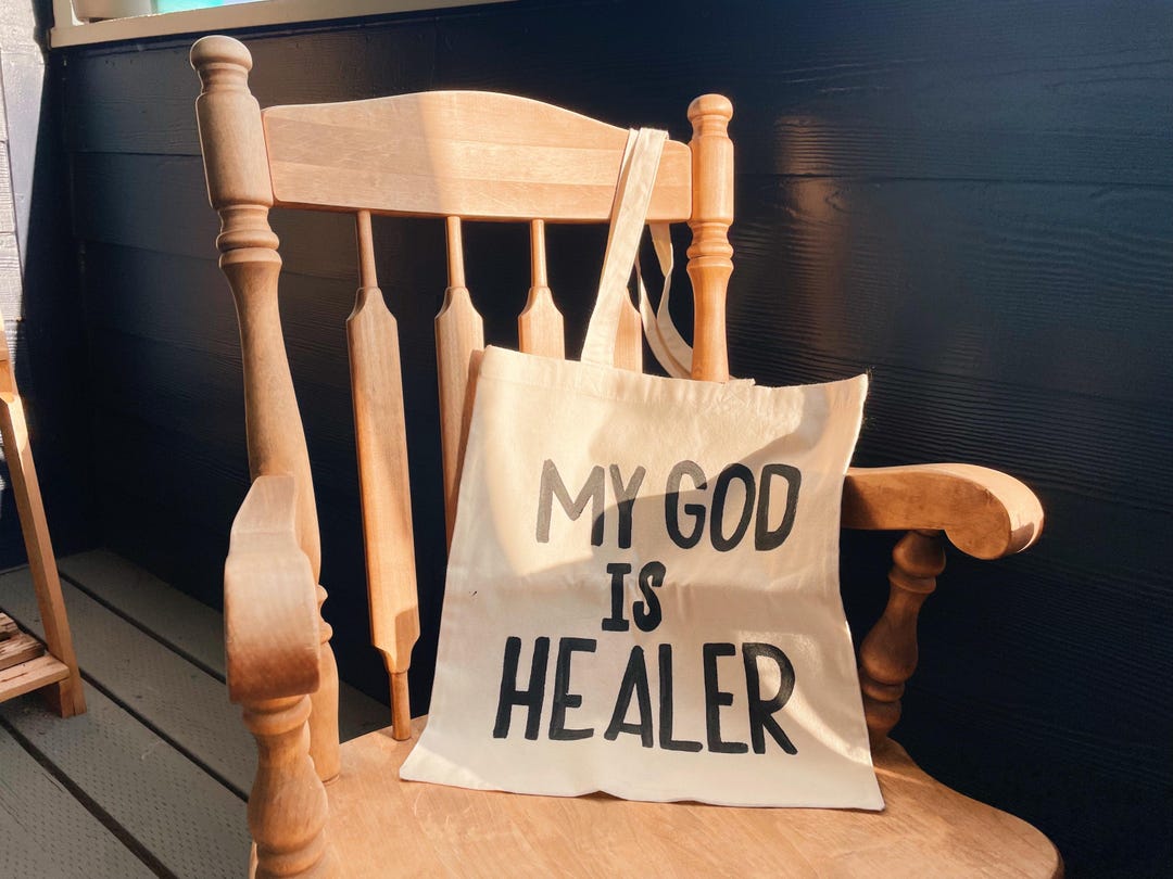 My God is Healer Tote Bag | Christian Tote Bag | Washable Tote Bag - Etsy