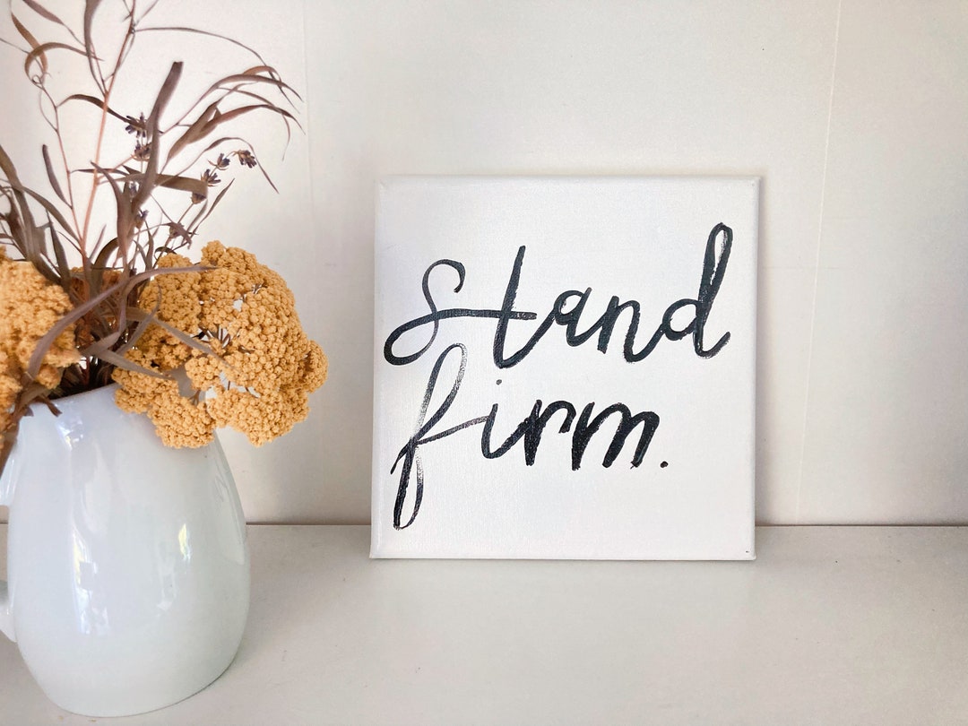 Stand Firm Christian Wall Decor | Acrylic Painting | Biblical Art ...