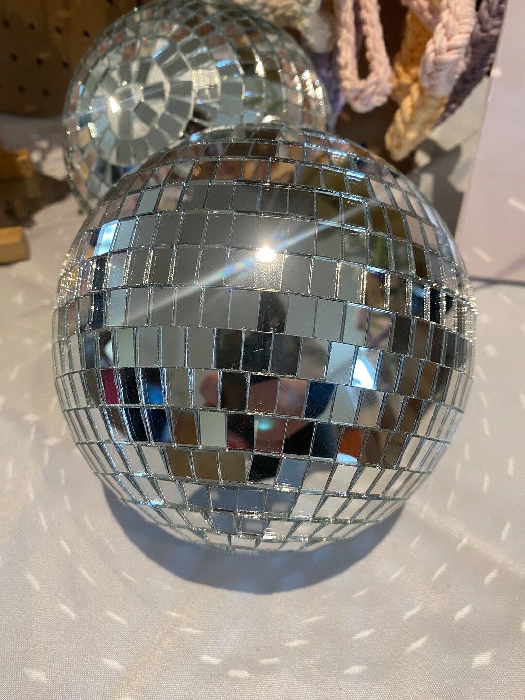 6 Inch Mirror Ball Disco Ball Low-waste Fiber Art Home Decor Toronto ...