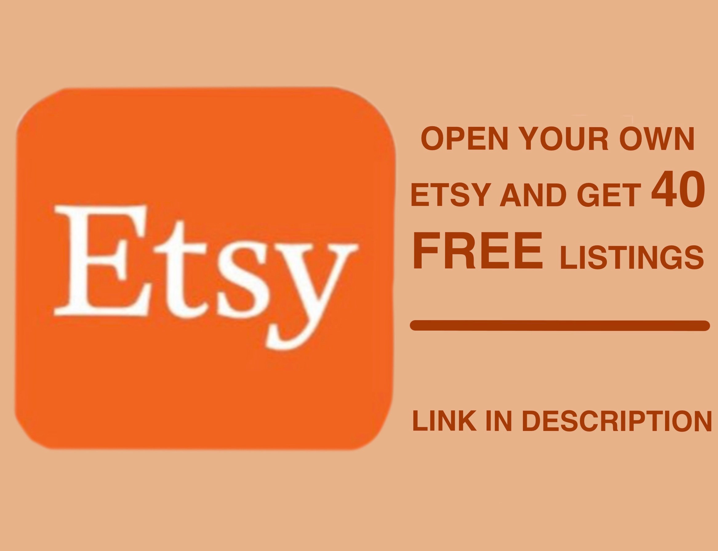 Open Etsy Shop and Get 40 FREE Listing-link in Description, Etsy New ... Open Etsy Shop and Get 40 FREE Listing-link in Description, Etsy New ...