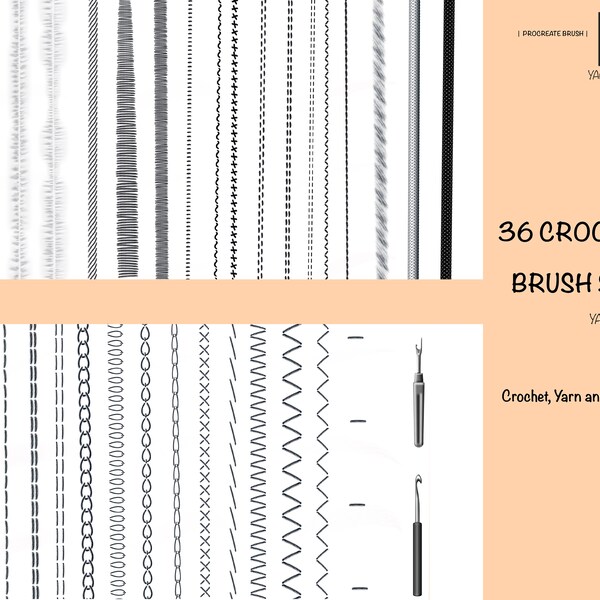 Crochet Procreate Brush - Etsy