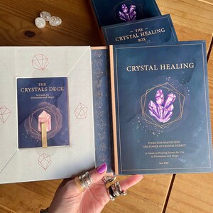 The Crystal Healing Box Gift Set Crystal Book Crystal - Etsy UK
