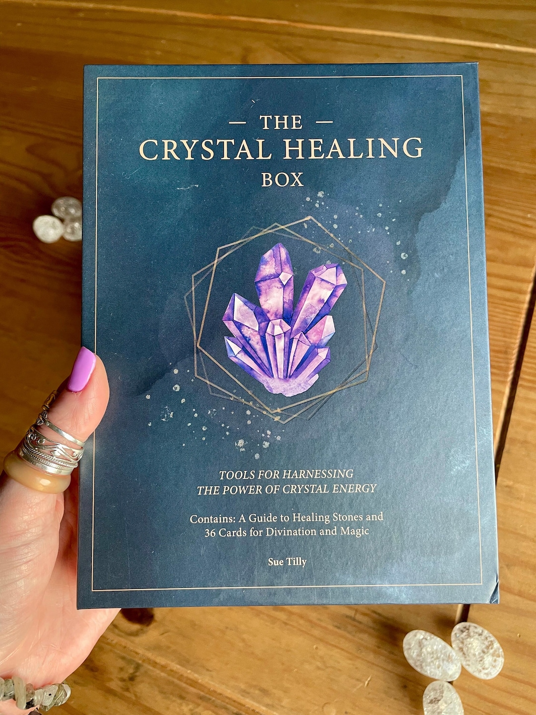 The Crystal Healing Box Gift Set Crystal Book, Crystal Cards, Crystals ...