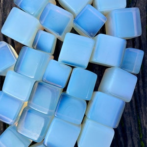 Opalite Crystal Cubes, Flashy Opalite Tumblestone, Healing Crystals, Pocket Crystals, Mini ...