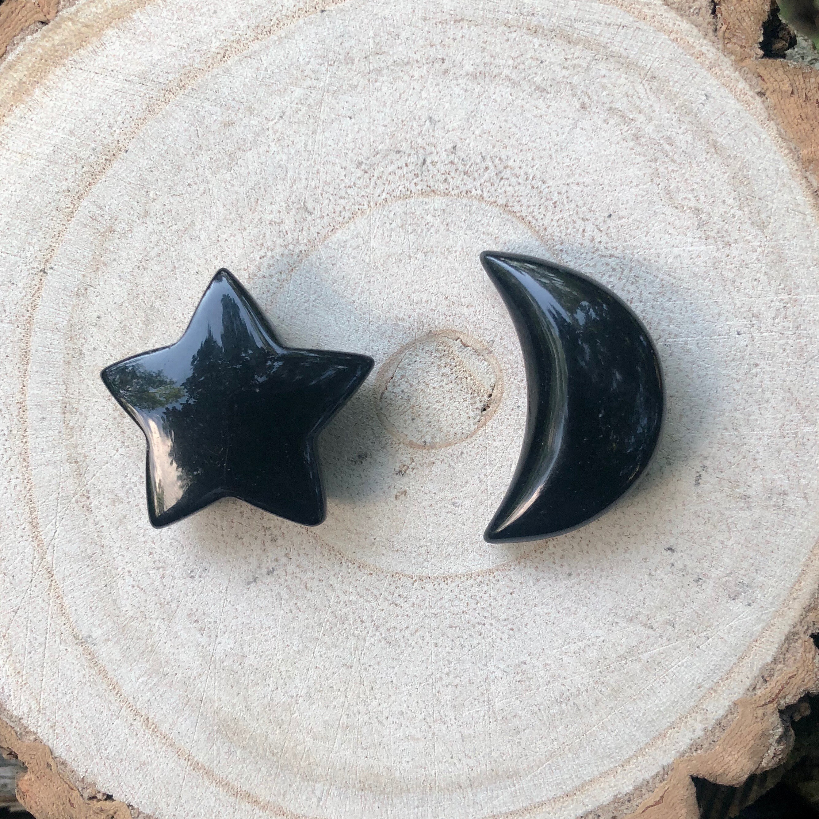 Mini Star Crystal Black Obsidian Celestial / Gemstone - Etsy