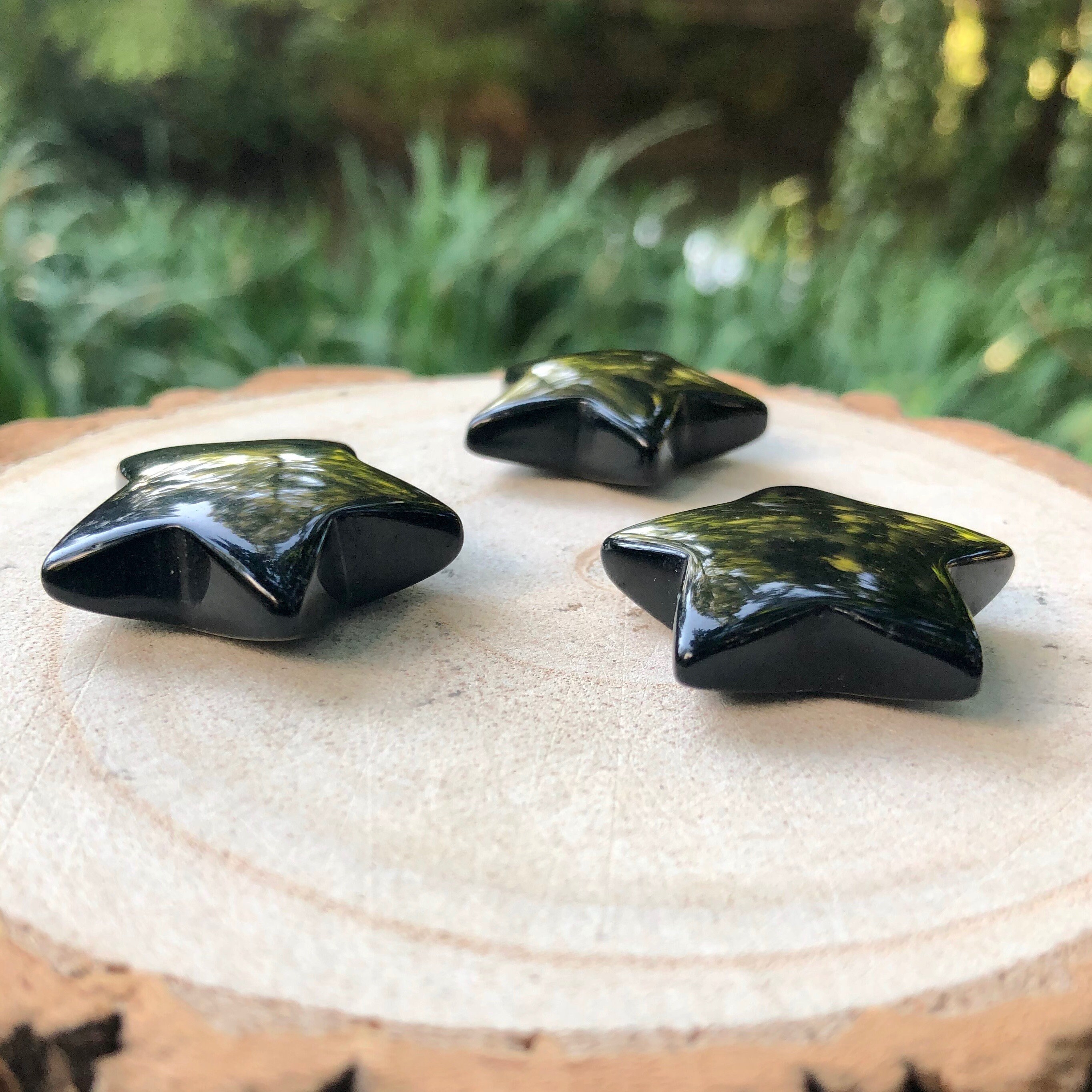 Mini Star Crystal Black Obsidian Celestial / Gemstone - Etsy