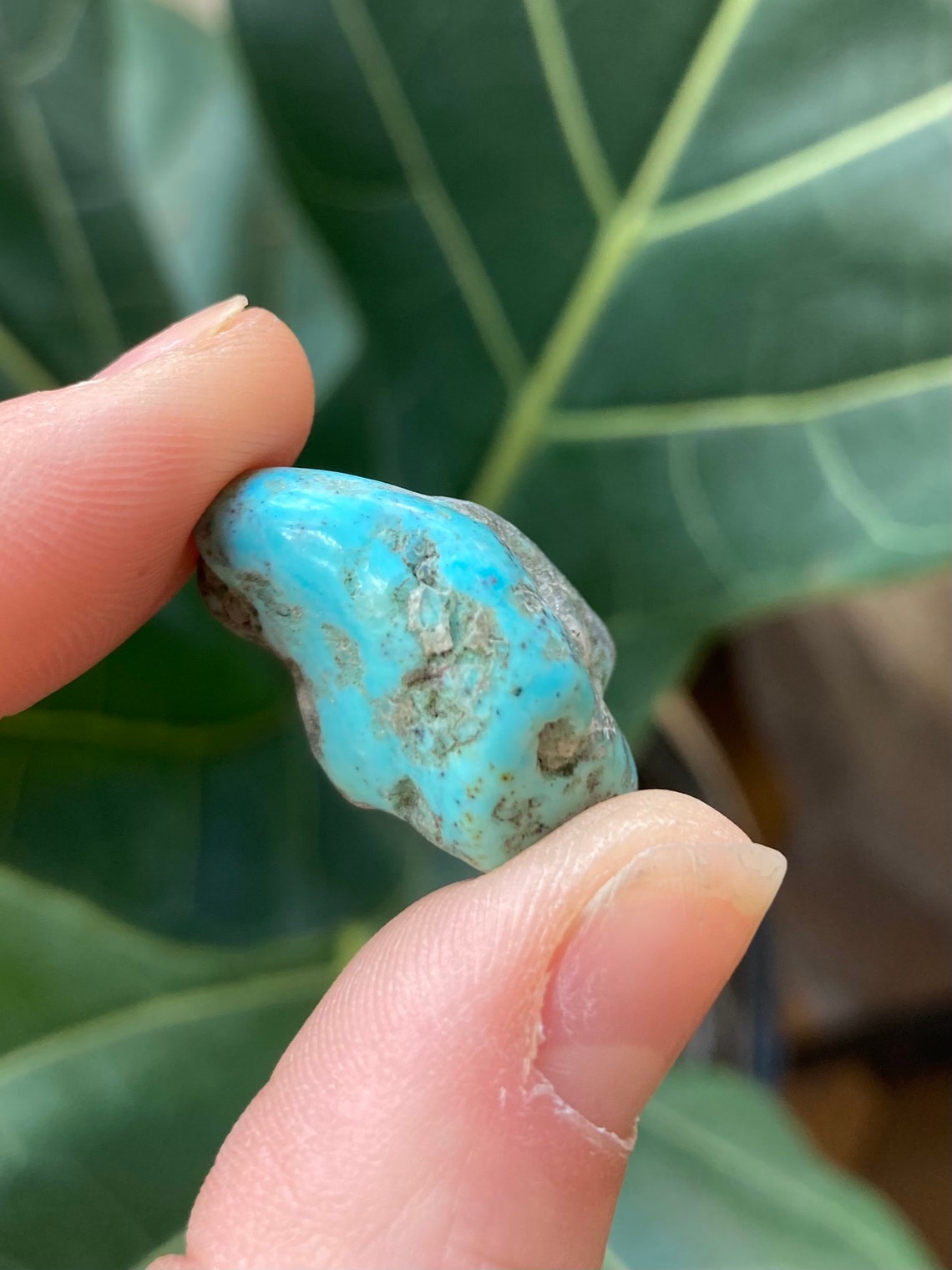 Genuine Real Peruvian Turquoise Tumbled Stone / Genuine | Etsy