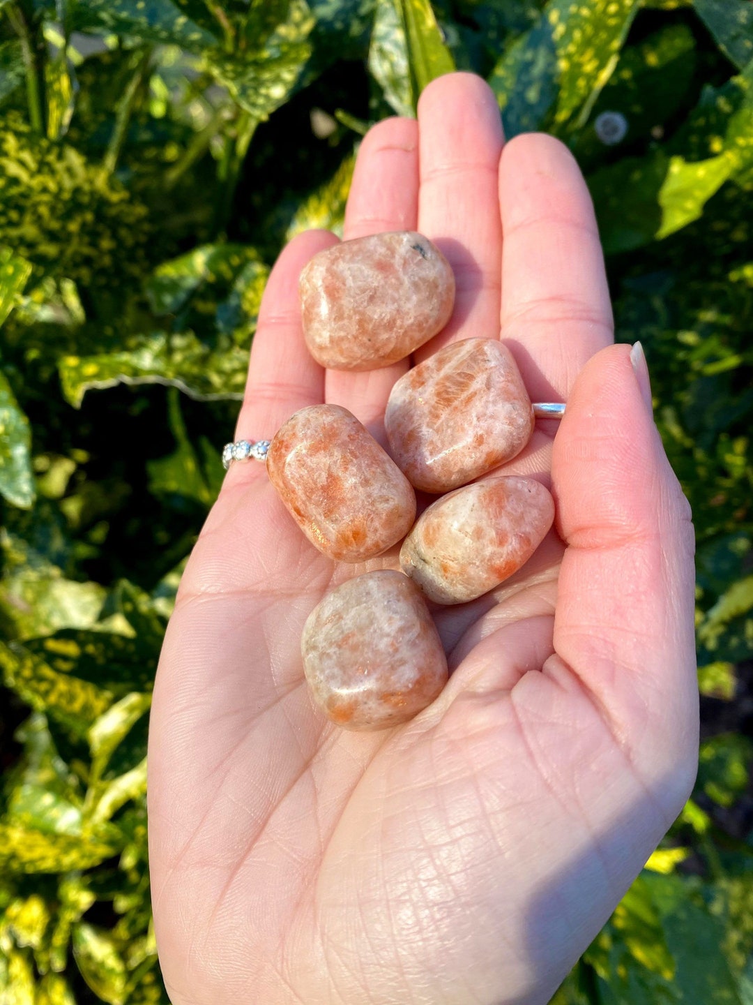 Polished Tumbled Sunstone From India / Natural Sunstone - Etsy