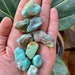 Genuine Real Peruvian Turquoise Tumbled Stone / Genuine Turquoise ...