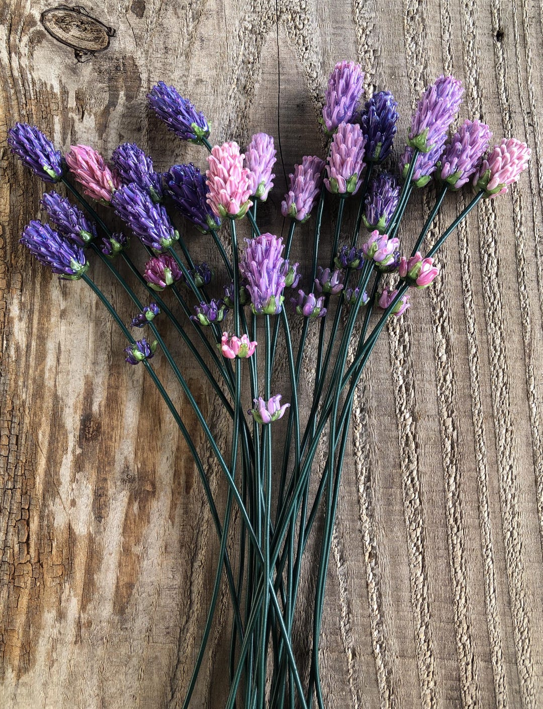 Individual Lavender Flowers Without Vase - Large Size - Handmade ...