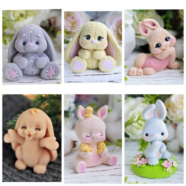 Silicone File 3d Bunny - Etsy