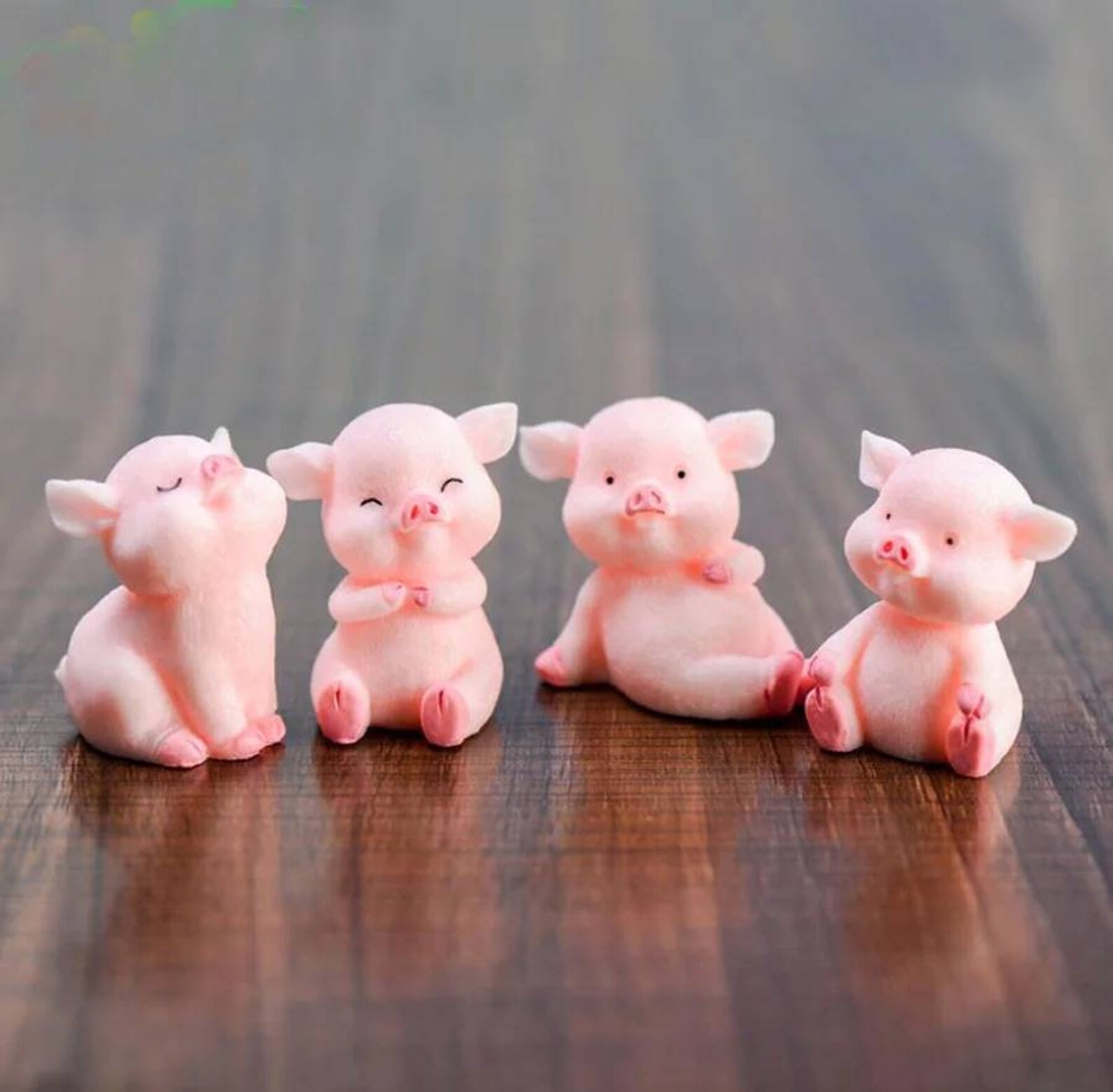 3d Cute Little Pig Piggy Piglets Mold Mould Silicone Soap Candle Resin ...