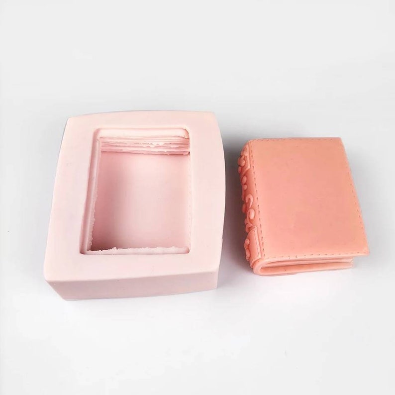 Book Shape Soap Mold Candle Mould Silicone Melt and Pour Craft Supplies ...